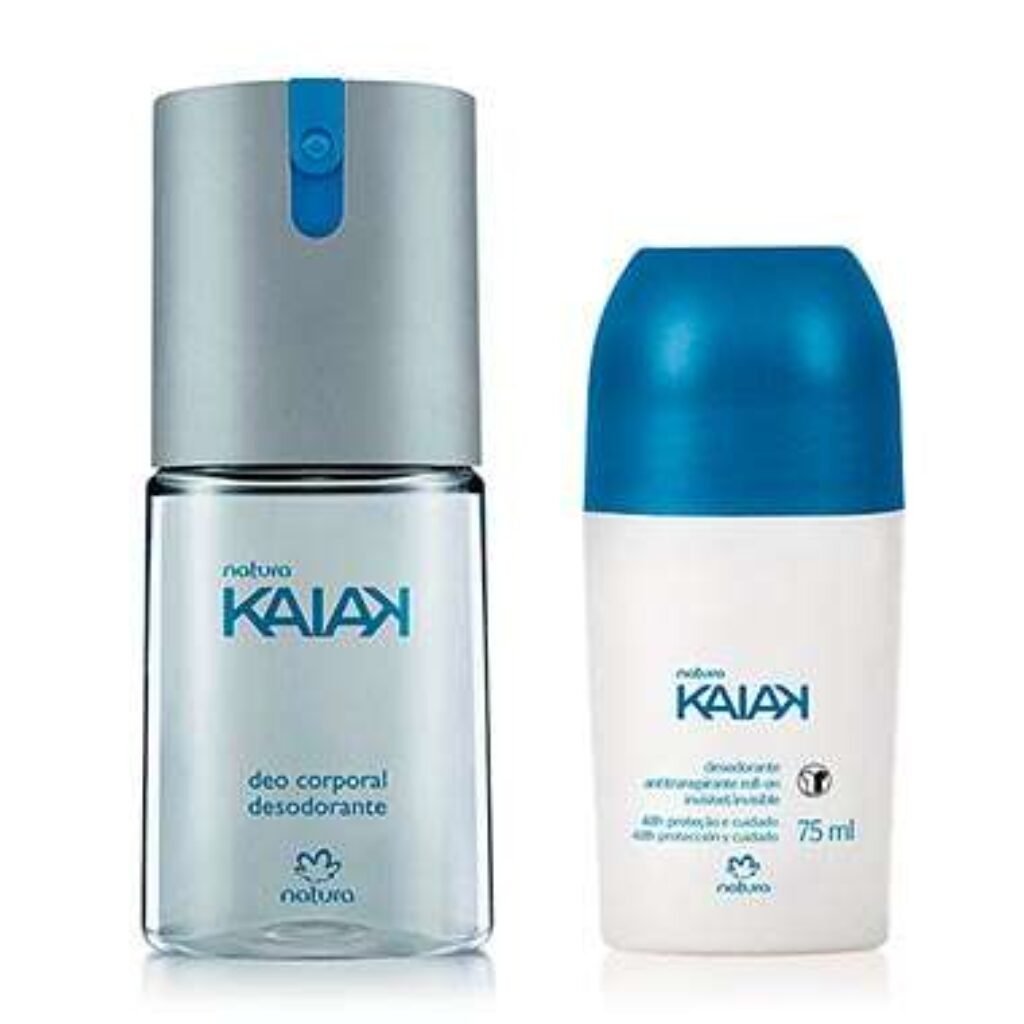 Kit Desodorante Corporal e Desodorante Antitranspirante Roll-On Kaiak ...